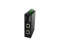 China IEEE802.3 Single Port Industrial PoE Injector 30W 55V With Wide Temperature for sale
