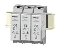 China DIN Rail Industrial Zinc Alloy 10kv Surge Protector 110W Output For PoE Wires for sale