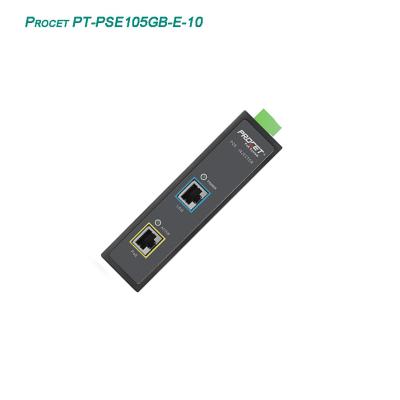 China 2xRJ45 Ports 12-48VDC 2.5A 10G PoE Injector With Overvoltage Protection for sale