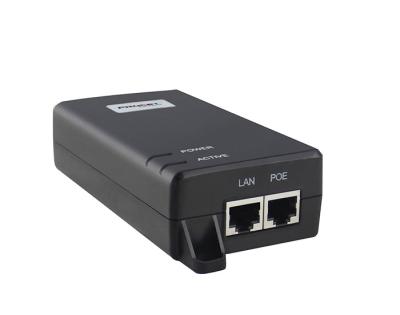 China 10GbE 60W 802.3BT Single Port PoE Injector 55Vdc 1.1A For Network Cameras for sale