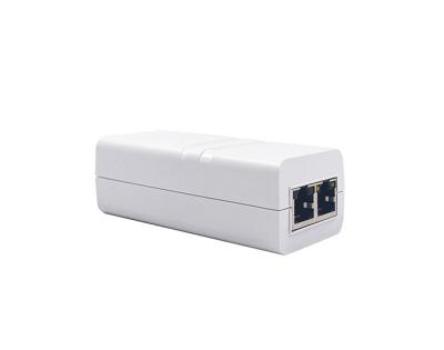 China RJ45*2 Connectors IEEE802.3AT PoE Injector 52VDC 0.58A PDs Poe Power Injector for sale