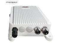 China 10/100/1000Mbps 802.3AT PoE Injector 55V Compliant Fire Retardant Gigabit PoE Injector for sale