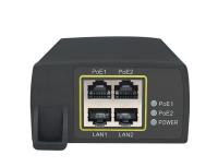 China 100-240Vac Dual Port Midspan 802.3AT PoE Injector 4KV Lighting Protection for sale