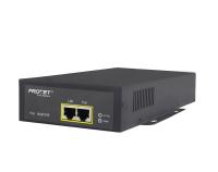China Industrial POE++ 802.3BT PoE Injector Input 100-240Vac Output 55Vdc 1100mA 60W for sale