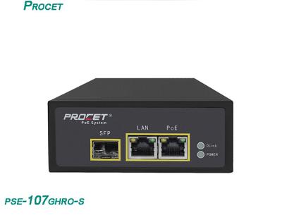 China RoHS IP40 Fire Retardant Housing 75W Poe Injector For Ptz Camera for sale