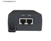 China OEM IP40 Metal Gigabit 60 Watt PoE Injector Single Port 10/100/1000Mbps for sale