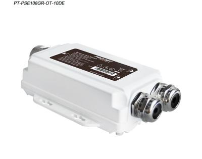 China IP67 IEEE802.3at Gigabit 30W PoE Injector Aluminum Alloy Case Internal DC Converter for sale