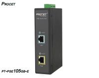 China 55Vdc 1.75Amp Single Port Midspan Poe Injector 95w 6Kv Surge Protection for sale