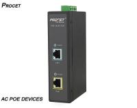 China ODM EU Plug 30W 12V To 48V 10G PoE Injector For VoIp Phone for sale