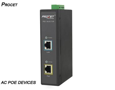 China ODM EU Plug 30W 12V To 48V 10G PoE Injector For VoIp Phone for sale