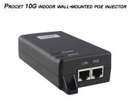 China 60W 10G PoE Injector 1100mA 10/100/1000Mbps for sale