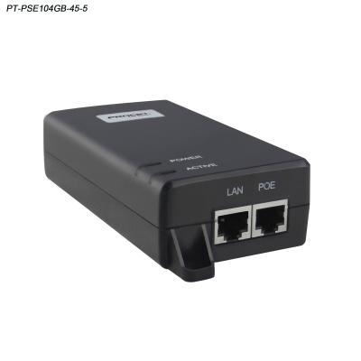 China Ieee 802.3 At 5gbe Poe++ Adapter Active Plastic Indoor Rated Input 100-240vac 1.5a for sale