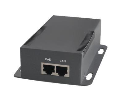 China 60w PoE Single Port Splitter 55 Vdc 10/100/1000Mbps for sale