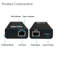 China Ieee802.3at Poe Splitter Type C 27w Wall Mounted for sale