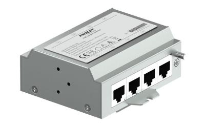 China 4 Pairs Rj45 Ports Poe Surge Suppressor Protect Four Separate Network Cables for sale