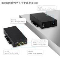China Industrial Ip20 Poe Fiber Media Converter High Impact Metal Case Ieee802.3bt Standard for sale