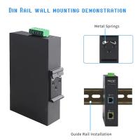 China Industrial Scale 30w Dc Input Poe Injector Din Rail Rj45 For Network Camera for sale