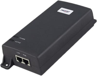 China Single Port Midspan Injector with 4 Pair PoE up to 60 Watts of Power at 55 VDC at 1.1 amp. for sale