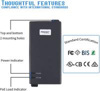China 60w 802.3bt Poe Injector Single Port Lightning Proof Power Supply Gigabit for sale