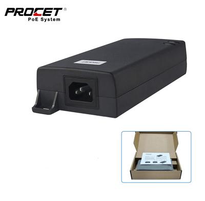 China 60w 802.3bt Poe Injector Single Port Lightning Proof Power Supply Gigabit for sale