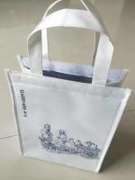 China Wholesale Eco-Friendly Custom RPET / Non Woven / PP Woven Reuseable Shopping Tote Bag Laminated Handled Bag With Logo Printing for sale