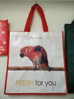 China Wholesale Eco-Friendly Custom RPET / Non Woven / PP Woven Reuseable Shopping Tote Bag Laminated Handled Bag With Logo Printing for sale