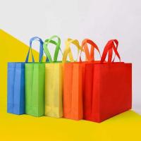 China Eco Reusable Supermarket Grocery Promotion Shopping Non Woven Carry Bag Print Accept Customized Logo for sale