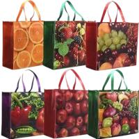 China Wholesale Price Custom Printed Recycle Reusable Holographic Silver PP Laminated Non Woven Tote Shopping Bag for sale