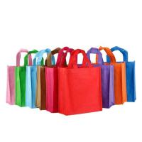 China Promotional Grocery Customized 120gsm PP Woven Shopping Bag for Supermarket Fruit, Vegetables,meats,seafood. for sale