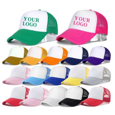 China Custom Print 3D Logo High Quality Black OEM Sport Foam Hats Promotional Blank Unstructured Sport Golf Men Dad Trucker Cap Hat for sale