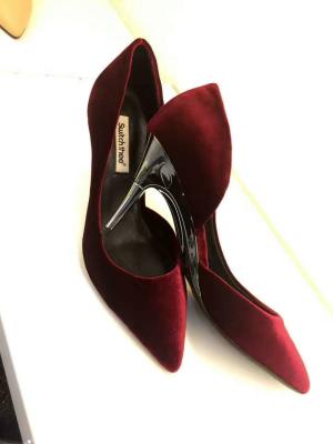 China Fashion Pointed  folding Heels High Heel Sandals Women's Shoes Custom Large Size Ladies High Heel Pumps for sale