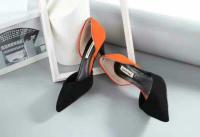 China Fashion Pointed  folding Heels High Heel Sandals Women's Shoes Custom Large Size Ladies High Heel Pumps for sale
