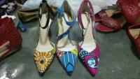 China Elegant  Folding High Heel Stilettos Sexy Jazz Pole Dance Pumps Stiletto Heels Thick Heels Shoes Sandals for sale