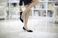 China 2025 OEM Direct Hot Selling Women's Fashion Luxury Authentic Black Genuine Leather Design Brand Thick folding High Heels for sale