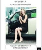 China 2025 OEM Direct Hot Selling Women's Fashion Luxury Authentic Black Genuine Leather Design Brand Thick folding High Heels for sale