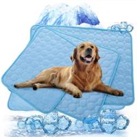 China Pet Blanket Cooling Dog Mat Comfortable Dog Bed Cooling Mat Famicheer Fashionable Solid Washable Waterproof Nylon for sale