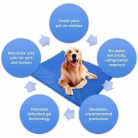 China Summer Mat Cooling Ice Silk Pad Washable Pet Cooling Pad Folding Dog Cat Mat for sale