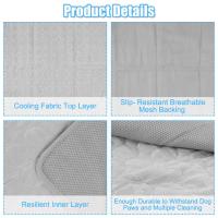 China Summer Cooling Latex Pet Mat PVC and Nylon Cat and Dog Sleeping Bed with Ice Silk Cool Feature Animal Pattern Pet Supplies for sale