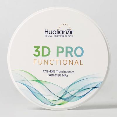 China 3D Functional CAD CAM Bridge Dental Zirconia Block For Natural Looking Restorations for sale