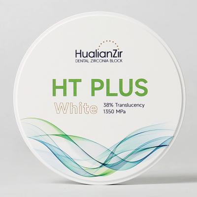 China HT PLUS Natural Aesthetic Dental Zirconia Block 1350Mpa Denture Milling Material for sale