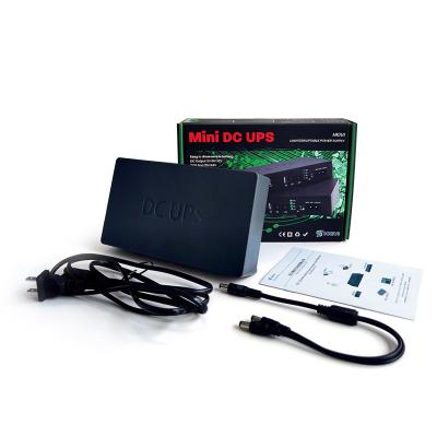 China Short Circuit Protection Smart Mini UPS For Wifi Router 9v 12v Smart Mini DC Ups for sale