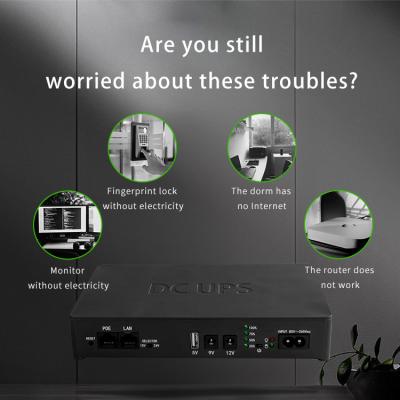 China 10000mah DC Mini Ups Poe 9v 12v Mini UPS For Modem And Routers for sale