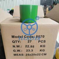 China 80x70mm Green Iron Polyurethane Load Wheels 1320LBS Capacity Pallet Jack Rollers for sale