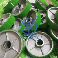 China 8inch Iron PU Drive Wheels 2200LBS Loading Capacity Polyurethane Wheels For Pallet Trucks for sale