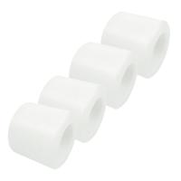 China 80x70mm Nylon Load Wheels High Capacity White Pallet Jack Wheels With Bearings for sale