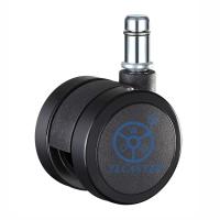 China M11x22mm Grip Ring Stem Small Neck Swivel Office Chair Casters 2