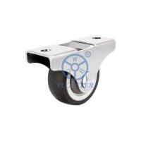 China 1.2 Inch Silent Non Rotating Rigid TPR Casters For Small Pulleys for sale