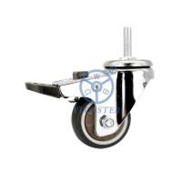 China 38mm Furniture Casters Small Silent Wheel Swivel Plate Coffee Machine Caster Wheels for sale