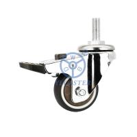 China 38mm Furniture Casters Small Silent Wheel Swivel Plate Coffee Machine Caster Wheels for sale