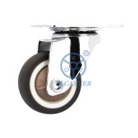 China 38mm Furniture Casters Small Silent Wheel Swivel Plate Coffee Machine Caster Wheels for sale